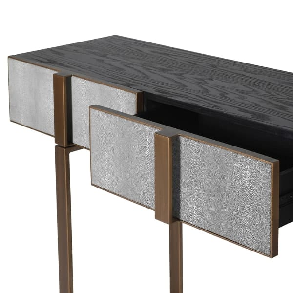 Oak and Shagreen Console Table | Mylestone Interiors