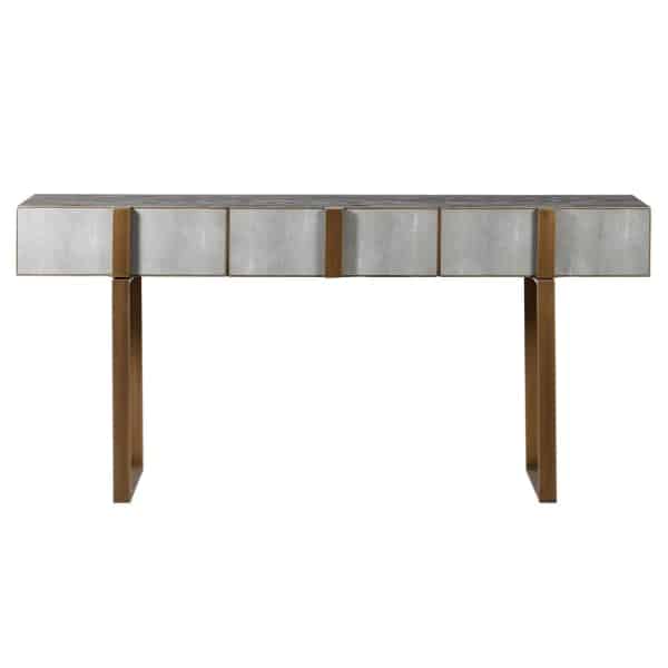 Oak and Shagreen Console Table | Mylestone Interiors